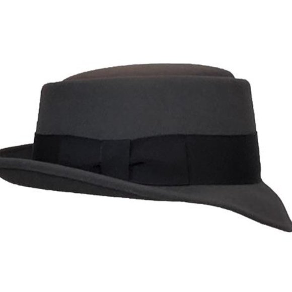 HXC Hatcrafters Inc. | Accessories | Porkpie Hat Deluxe 0 Wool Grey ...